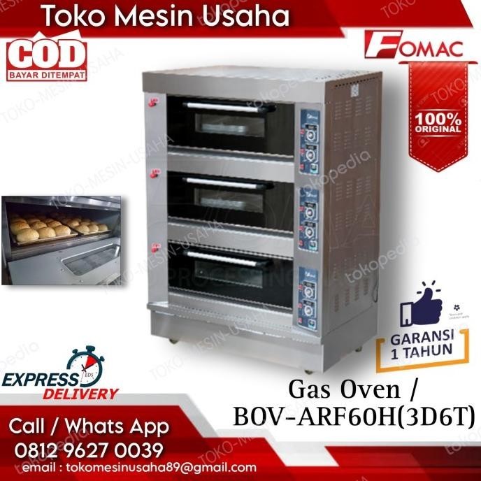 Jual [Ready] Gas Oven Roti 3 Deck 6 Tray Pemanggang Roti Bov-Arf60H ...