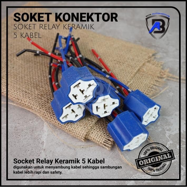 Jual GRATIS ONGKIR RUMAH RELAY KERAMIK / SOCKET CABLE RELAY CERAMIC ...