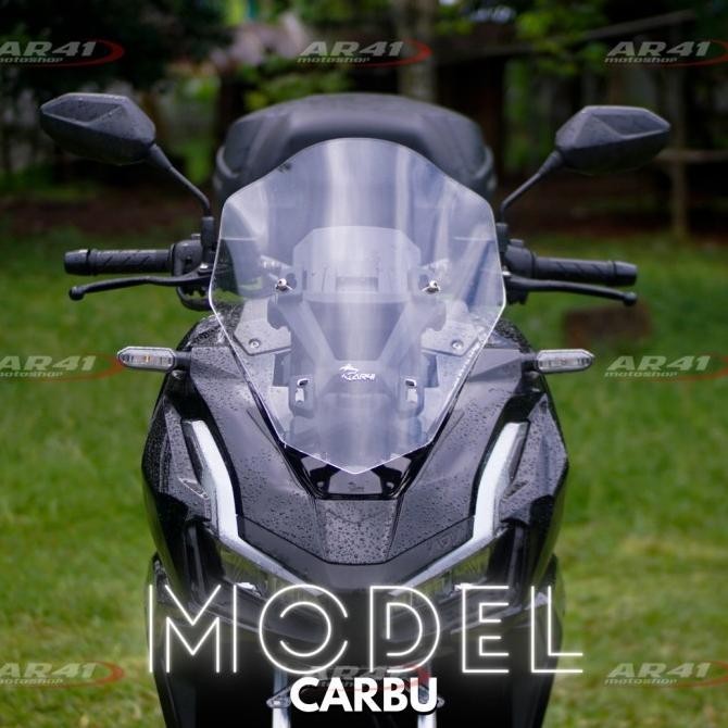 Jual Windshield Visor Adv 150 160 Model Carbu Winshield Adv Carbu ...
