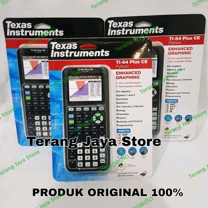 Jual TEXAS INSTRUMENTS TI-84 PLUS CE GRAPHING CALCULATOR PROGRAMMING TEXAS | Shopee Indonesia
