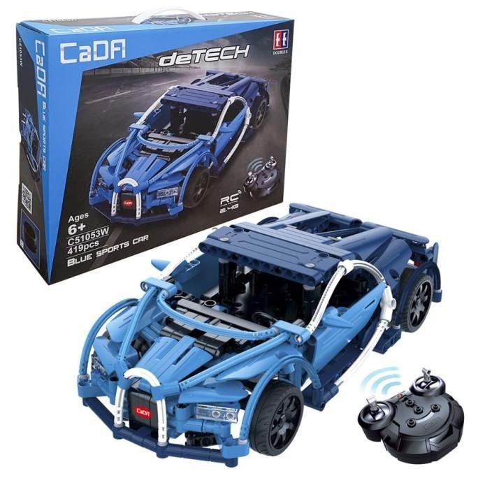 Jual Double E CADA Bricks Blue Sports Car C51053W Remote Control ...