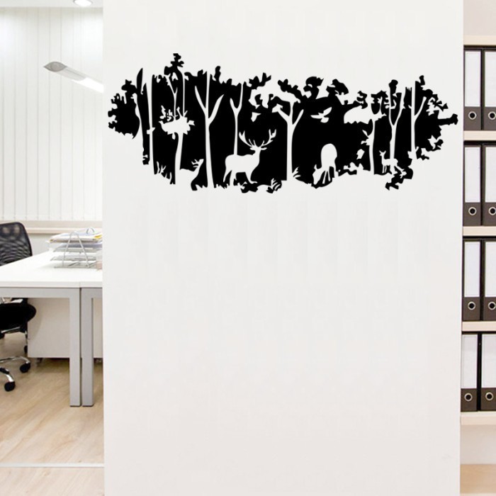 Jual WALL STIKER HUTAN & HEWAN STICKER DINDING KAMAR RUMAH KAMAR KANTOR ...