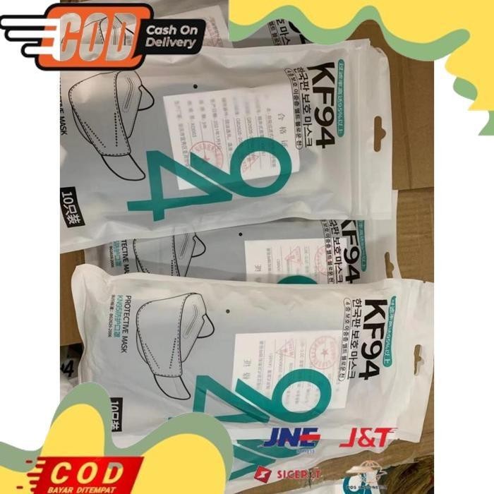 Jual BISMILLAH KF94 MASKER ISI 10 PCS 4PLY 4D KOREA MASK HITAM PUTIH IMPORT KN95 KESEHATAN E.COS ...