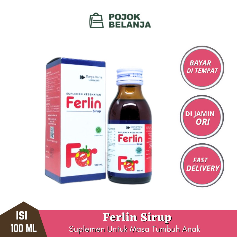 Jual Ferlin Sirup 100 ml Multivitamin Zat Besi Anak | Shopee Indonesia
