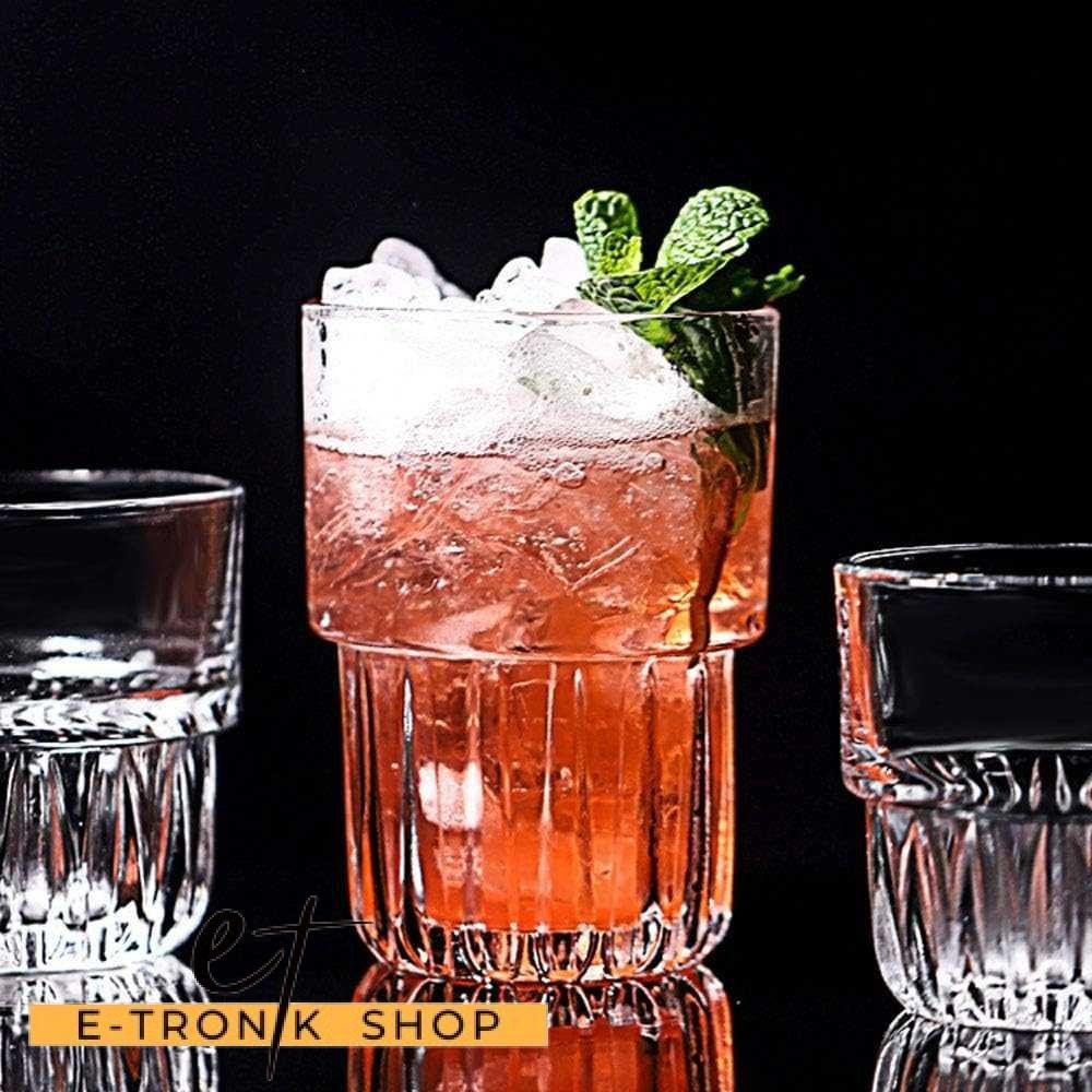 Jual OWLTECH One Two Cups Gelas Whisky Crystal Old Fashioned Rock Highball Glass - 2011ZJ ...