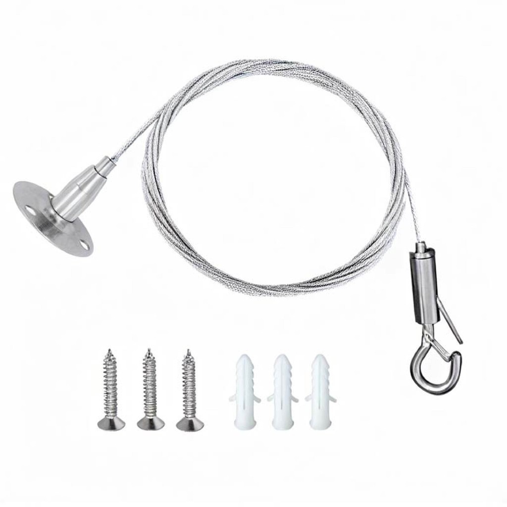 Jual Tali Kawat Dengan Pengait Kunci Kawat Seling Baja Stainless Sling Atas Untuk Panel Lampu ...