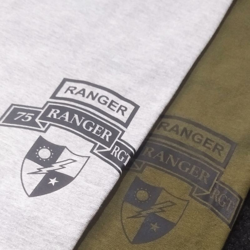 Jual Kaos US ARMY T Shirt Military Design RANGER 75 RGT LOGO | Shopee ...