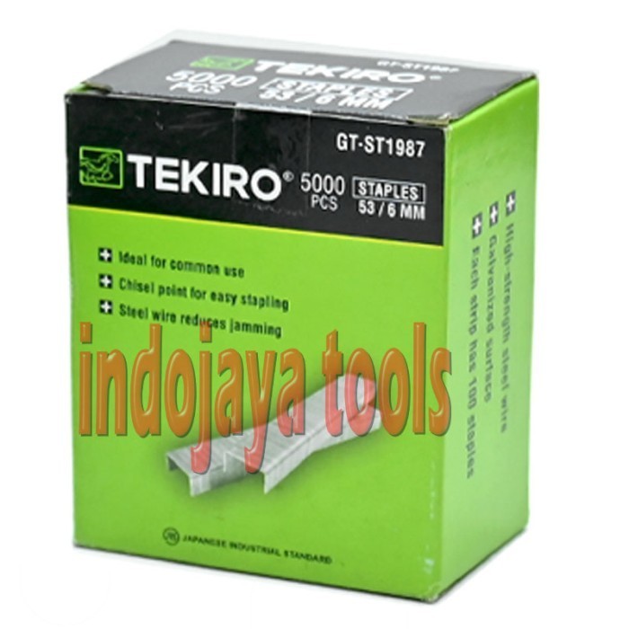 Jual Refill Isi Staples Tekiro Japan Ukuran 6 Mm Isi 5000 Pc Jok Motor ...