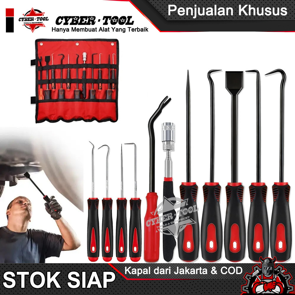 Jual Set 11Pc Pengait & Pengait Presisi dengan Pengikis dan Peralatan ...
