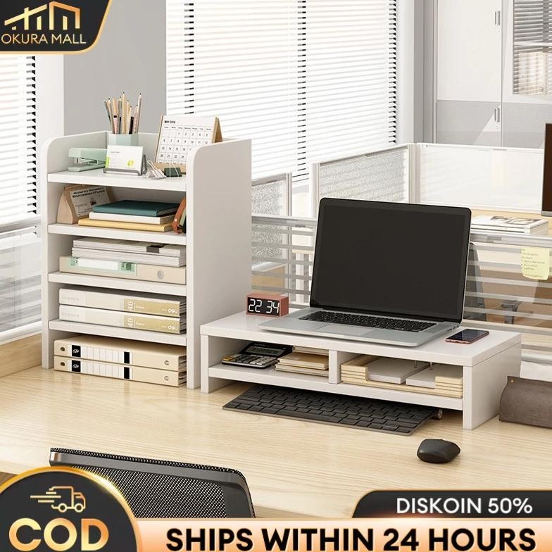 Jual Stand Monitor Kayu Rak Monitor Desktop Meja Monitor Dudukan ...