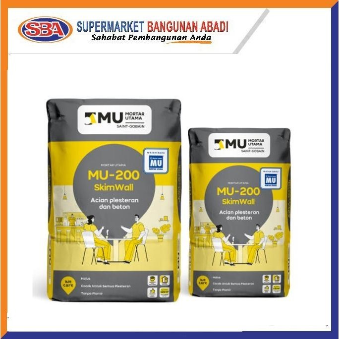 Jual [ Ek ] Mu 200 Skim Wall Acian Plesteran Dan Beton !! Ready ...