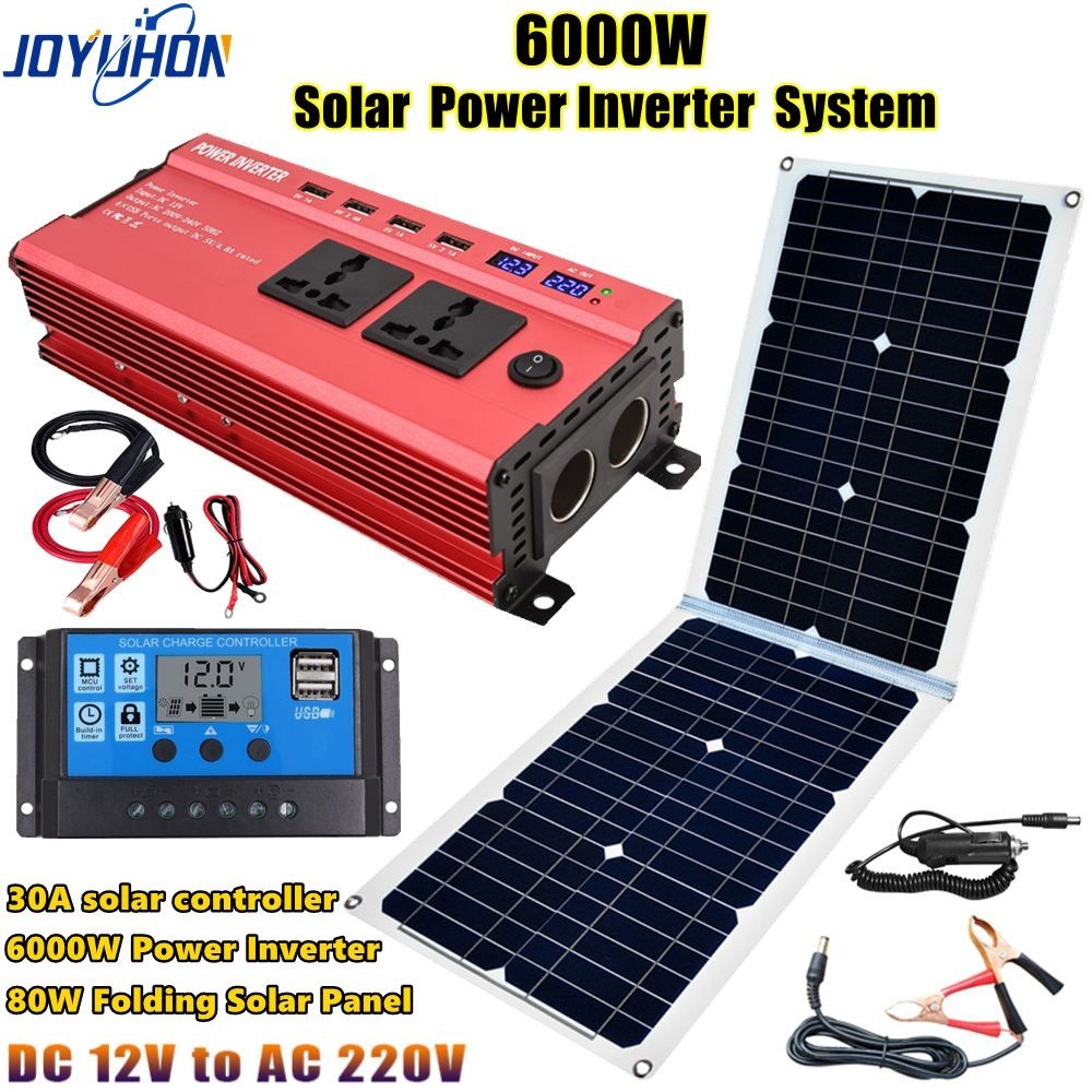 Jual JOYUHON Sistem Inverter Surya 6000W DC12V Ke AC 220V Inverter Daya ...