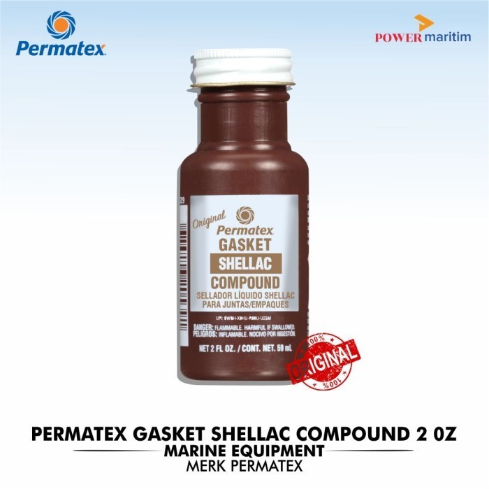 Jual Lem Perekat Permatex Indian Head Gasket Shellac Compound 59Ml ...