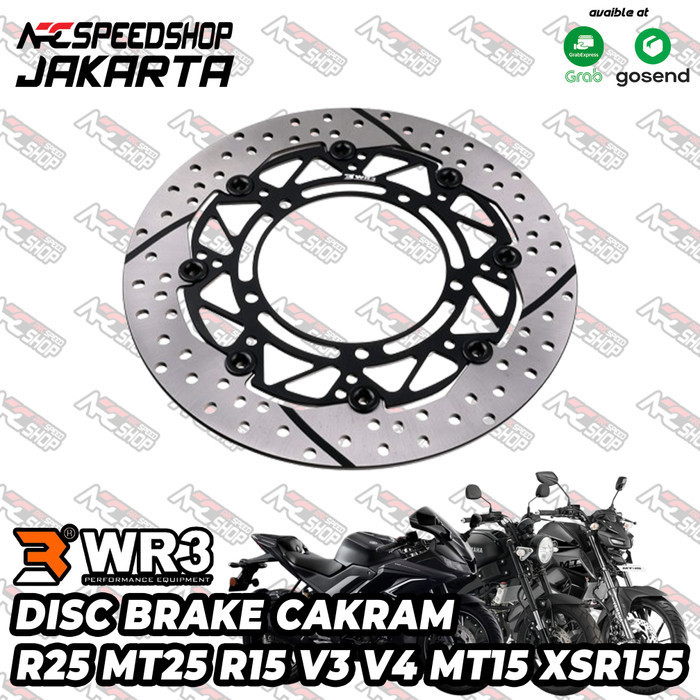 Jual BERMUTU Disc Brake Cakram Piringan Depan WR3 298 / 300mm Xmax 250 ...