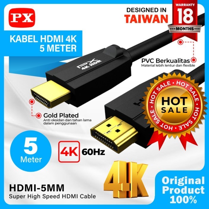 Jual Kabel 4K Ultra HD ARC Cable Dolby Audio PX -5MM | Shopee Indonesia