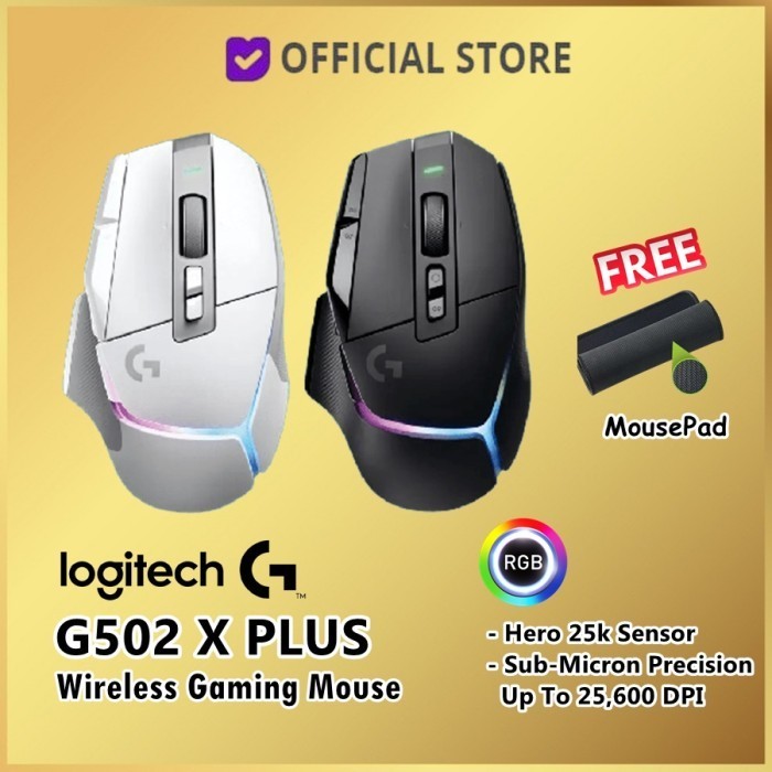 Jual Logitech G502 X Plus Wireless Mouse G502X G 502 X RGB | Shopee ...