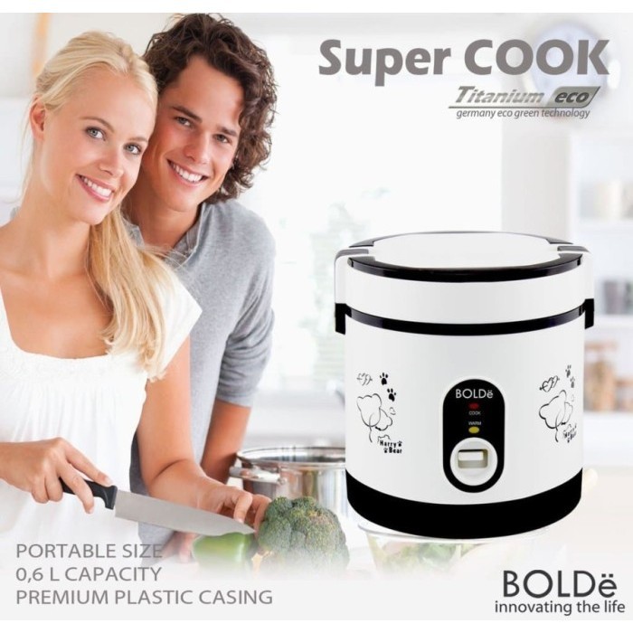 Jual Bolde Super Cook Titanium Eco Rice Cooker Mini | Shopee Indonesia