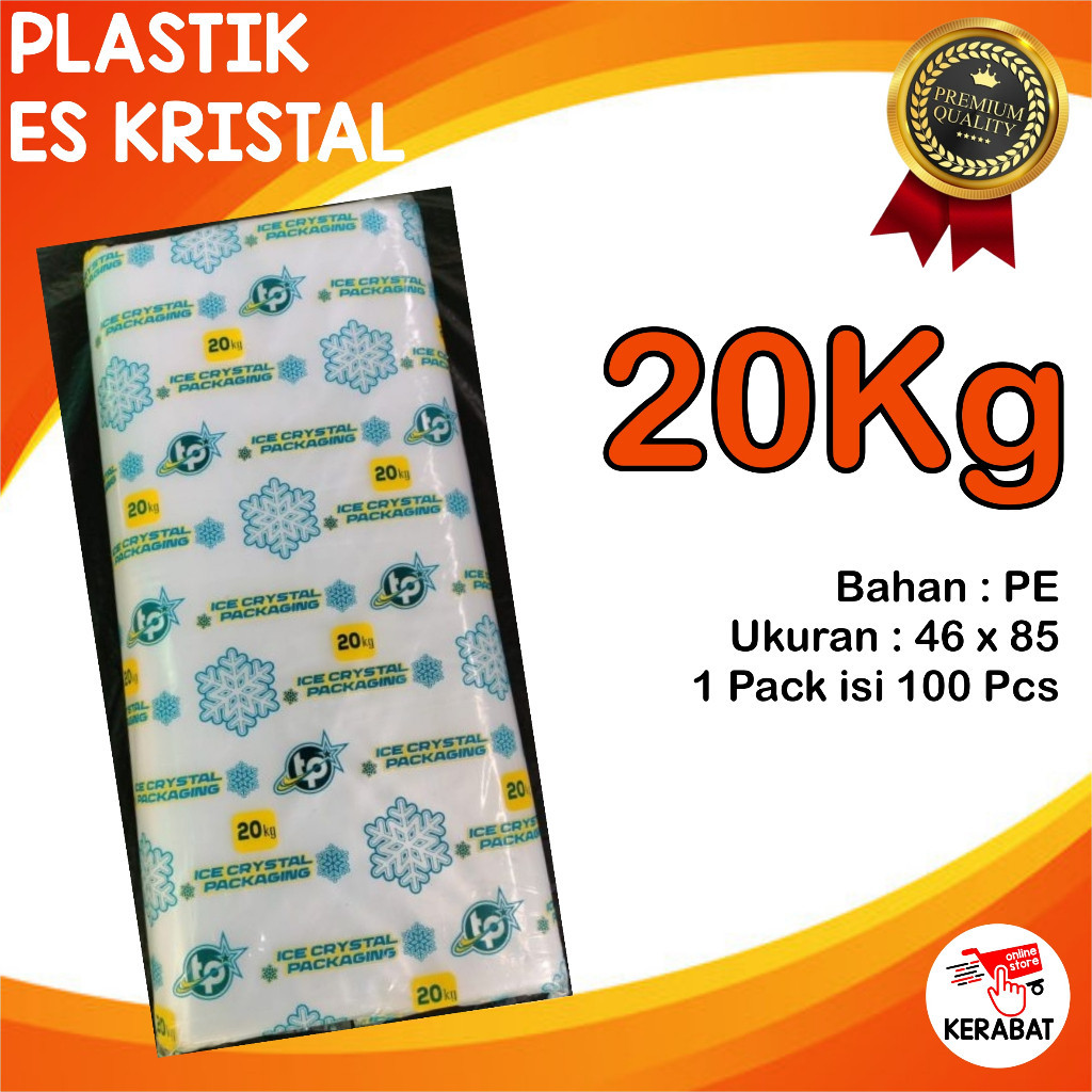 Jual Plastik Kemasan PE Es Batu Kristal Es Bolong 5Kg 30x50 1 BAL ...