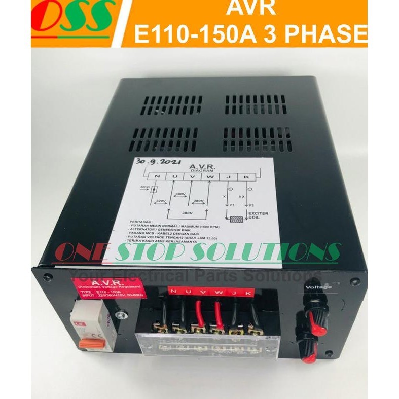 Jual Avr Genset / Generator Karbon Brushed E110-150A 3 Phase Cool ...