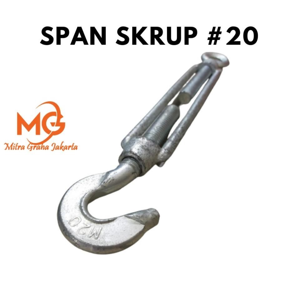 Jual Span Skrup 20Mm Jarum Keras M20 Turn Bule Water Mur Ga Hook & Eye ...
