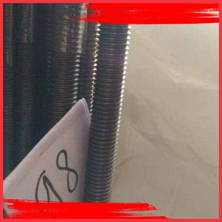 Jual (BK CITR) ASDRAT M 10 X 100 MENTAH LONG DRAT BAJA HITAM BAUT ULIR ...