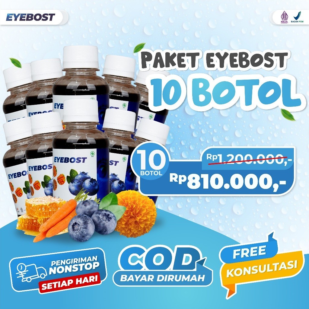 Jual Original Eyebost Paket 10 Botol - Madu Herbal Vitamin Mata Ampuh ...
