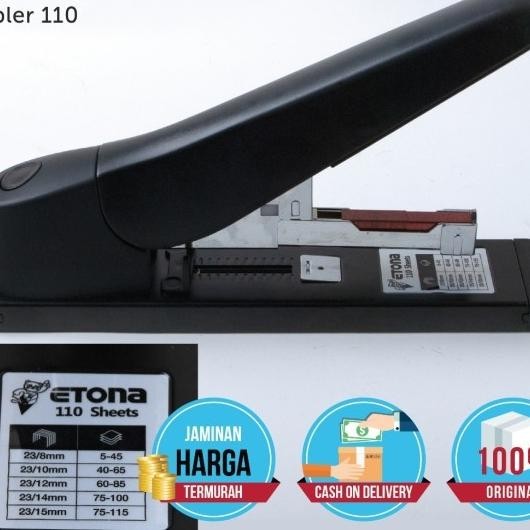 Jual Etona Heavy Duty Stapler 110, Kapasitas 120 Halaman. Bonus Isi ...