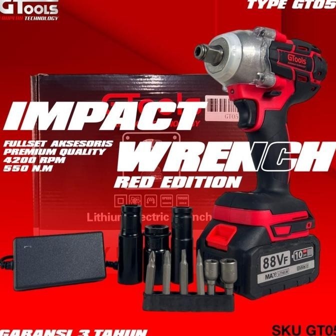 Jual Pembuka Baut Impact Wrench GTOOLS GT05 cvt roda motor mobil ...