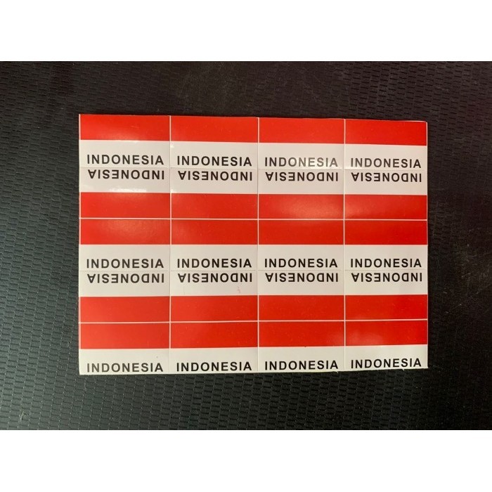 Jual best produk] stiker wajah bendera merah putih / bendera indonesia ...