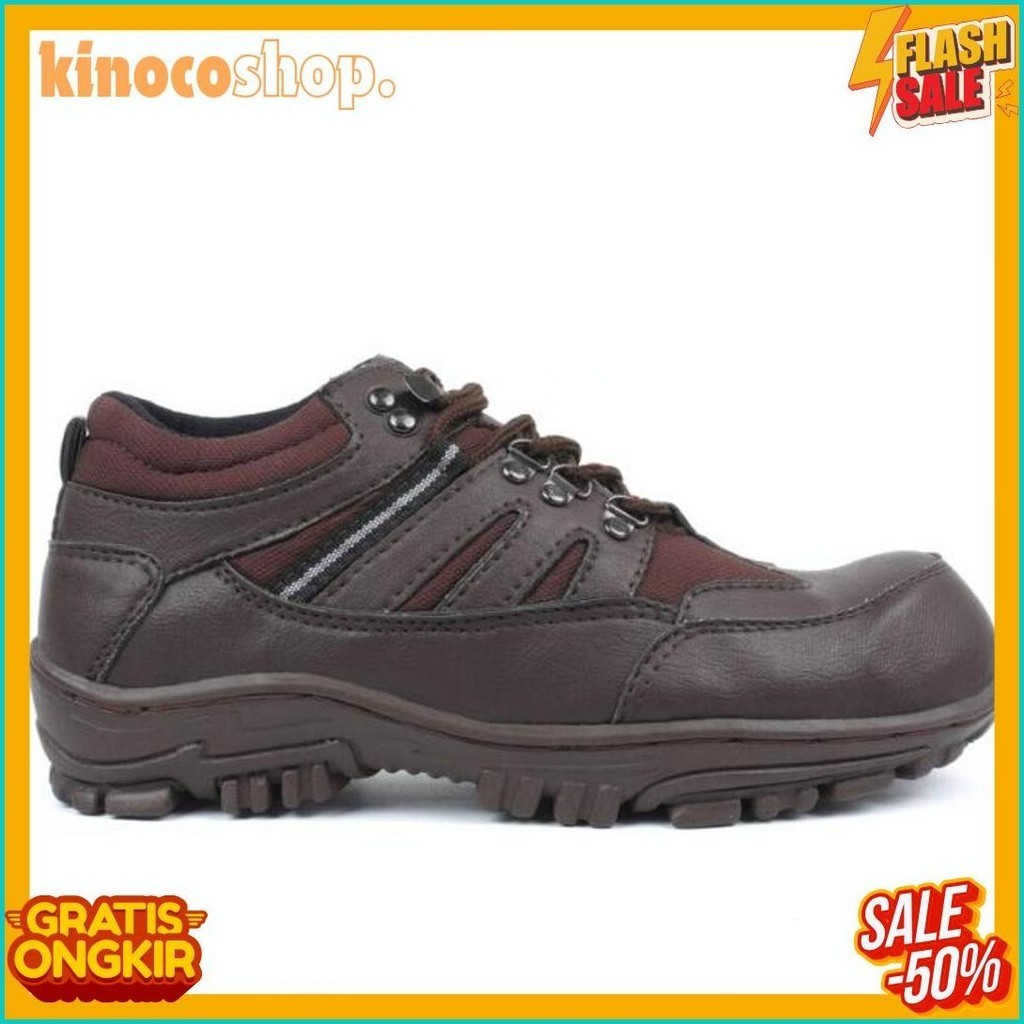 Jual Sepatu Safety Boots Pria Original Sepatu Septy Ujung Besi Kerja ...