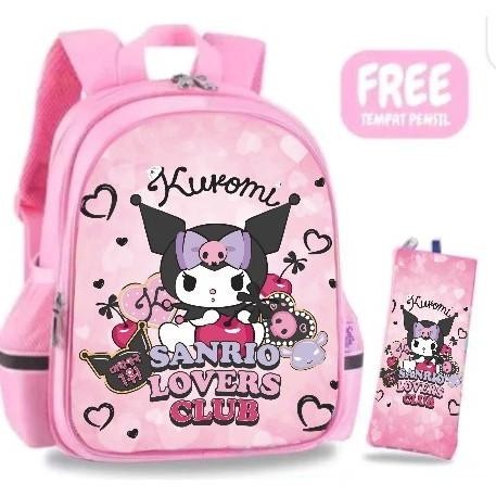 Jual Ggs Tas Ransel Anak Sekolah Karakter Kuromi Sd Smp Sma Murah Berbonus Banyak Kotak Pensil ...