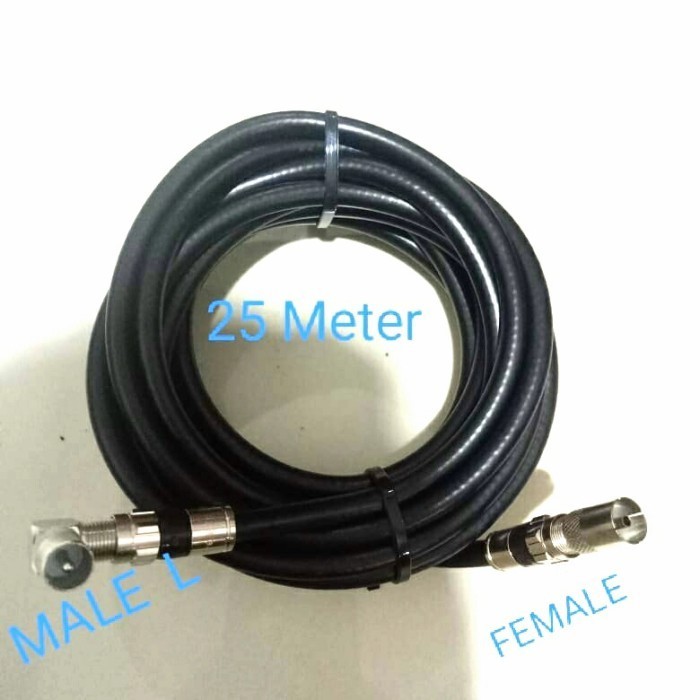 Jual Kabel Antena Tv Rg6 Connector Belden Male L-Female 25 Meter | Shopee Indonesia