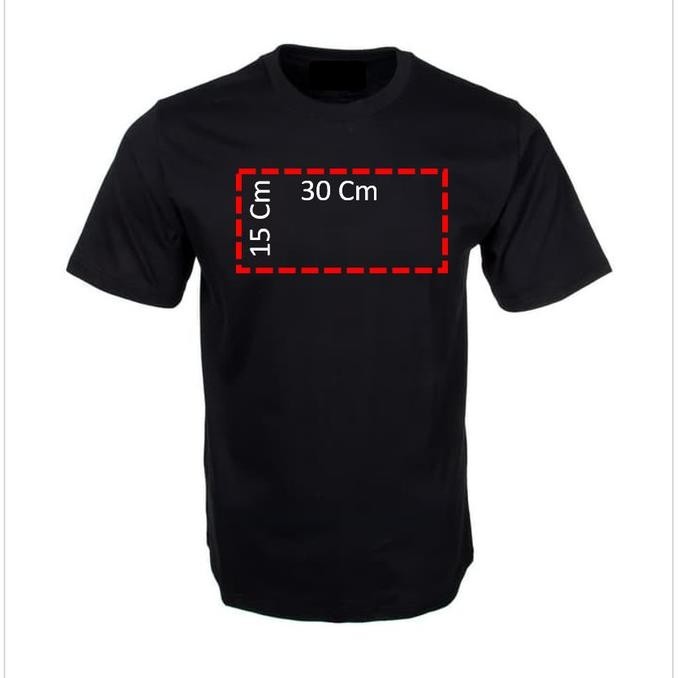 Jual Kaos Polos Sablon Custom Satuan Ukuran 30 X 15 Cotton Combed 30s | Shopee Indonesia