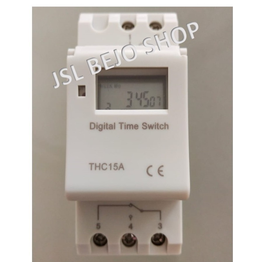 Jual 48V Dc / Ac Din Rail Digital Programmable Timer Switch Model Mcb ...