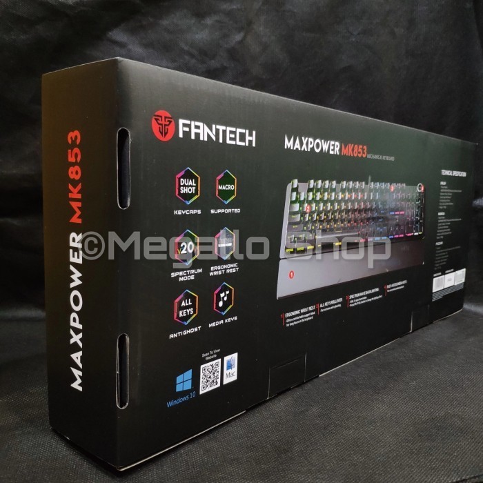 Jual Fantech Mk853 Max Power Gaming Keyboard Garansi Resmi | Shopee ...