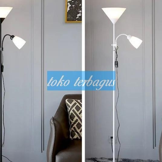 Jual Lampu Meja Stand Lampu Lantai Berdiri Double Lamp Standing Lamp ...