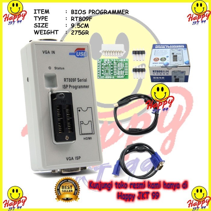 Jual Alat Flash Ic Bios Eprom Profesional Rt809 Rt809F Original Auto ...