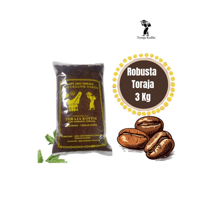 Jual Secrenada - Toraja Koffie Kopi Robusta Toraja Kopi Bubuk 3Kg Kopi ...