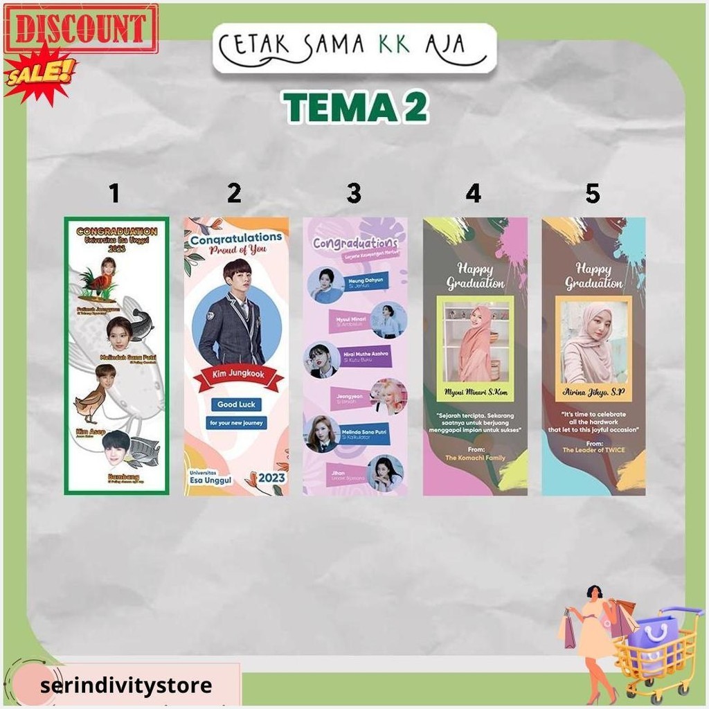 Jual [FREE KAKI] CETAK X-BANNER 60 X 160 CM WISUDA GRADUATION TERMURAH ...