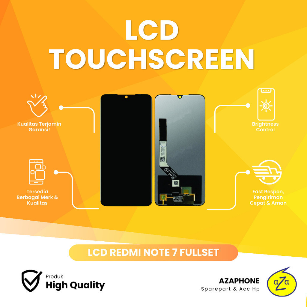 Jual LCD TOUCHSCREEN XIAOMI REDMI NOTE 7 BLACK | Shopee Indonesia