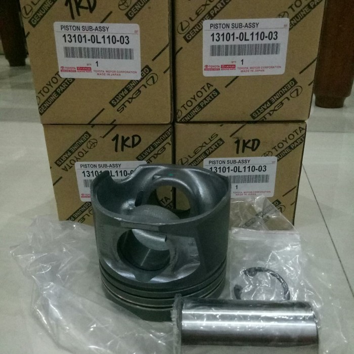 Jual Baru Asli Piston Assy Fortuner Hilux 3.0 Os Std Set 4Pcs Mesin 1Kd Ori New | Shopee Indonesia
