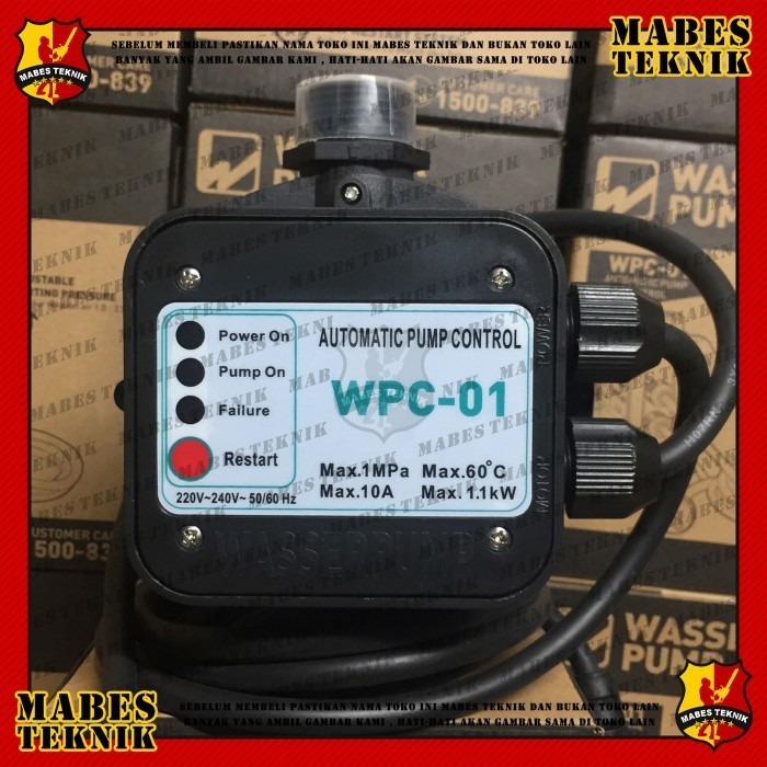 Jual NEW SERIES AUTOMATIC PUMP CONTROL / OTOMATIS POMPA / WASSER WPC-01 / WPC01 /WPC 1 ORIGINAL ...