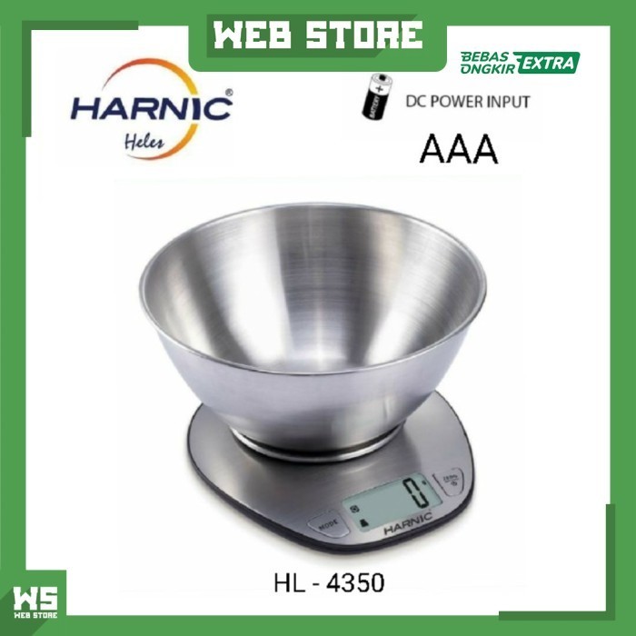 Jual Produk [READY] Promo Harnic Heles HL-4350 Timbangan 5kg 5 kg Dapur ...