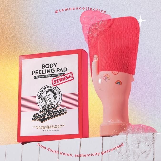 Jual Mom'S Bath Recipe Body Peeling Pad - Moms Peel Scrubber S / Korean ...