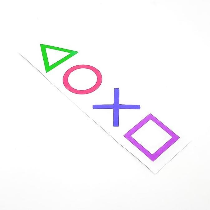Jual Sticker Cutting Logo Tombol Button AOXO Playstation | Shopee Indonesia