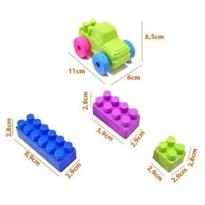 Jual Mega Sale Mainan Block Ukuran Edukasi Building Brick Balok Susun ...