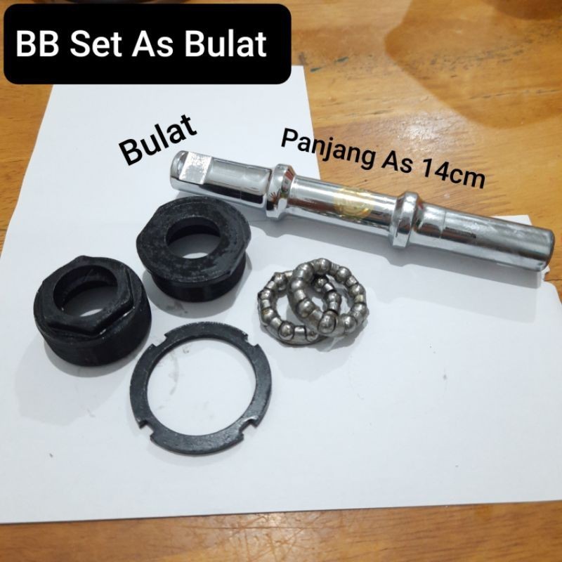 Jual Berjaya Bike - BB SET AS BULAT / BOTTOM BRAKET SET AS PANJANG 14 ...