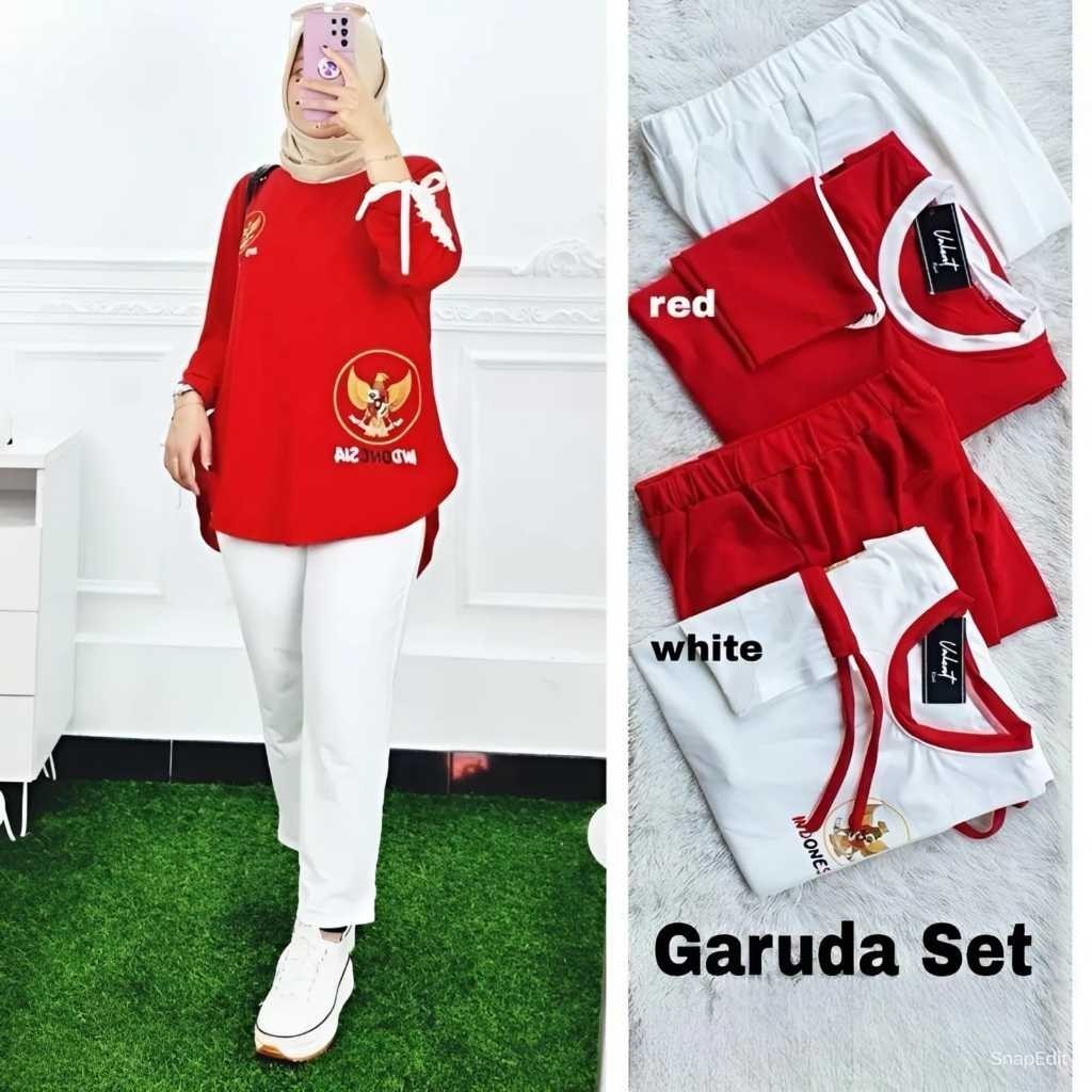 Jual Setcelan Kemerdekaan Merah Putih 1 Stell Agustusan Jalan Sehat ...