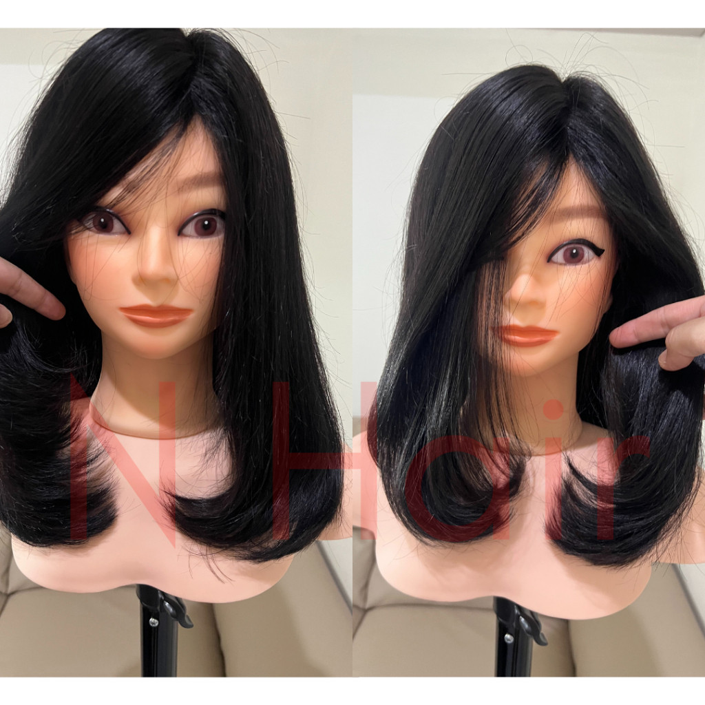 Jual Wig PREMIUM Rambut Asli BELAHAN BEBAS Kanan Kiri / 100% Human Hair ...