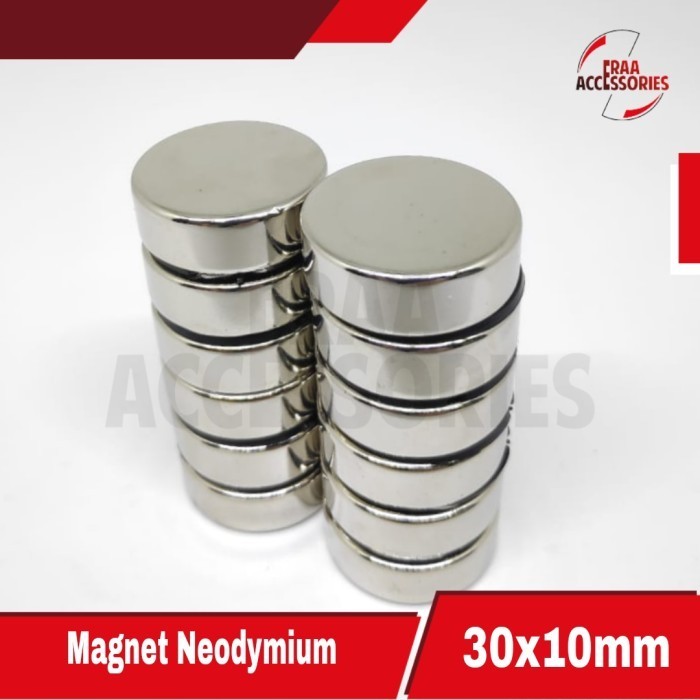 Jual Magnet Neodymium / Magnet bulat 30x10mm | Shopee Indonesia